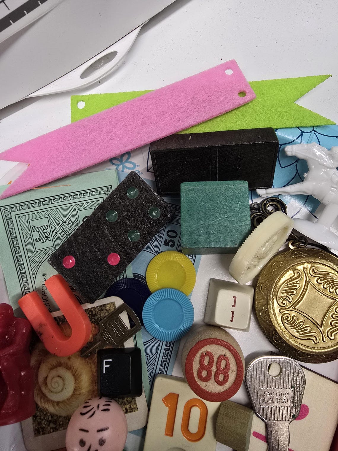 Found Object & Game Pieces Lot for Mixed Media Assemblage Art - Etsy