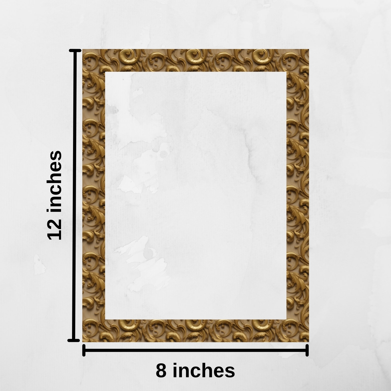 Gold Frame Overlay Png,svg,jpg,pdf, Photo Frame, Painting Frame ...