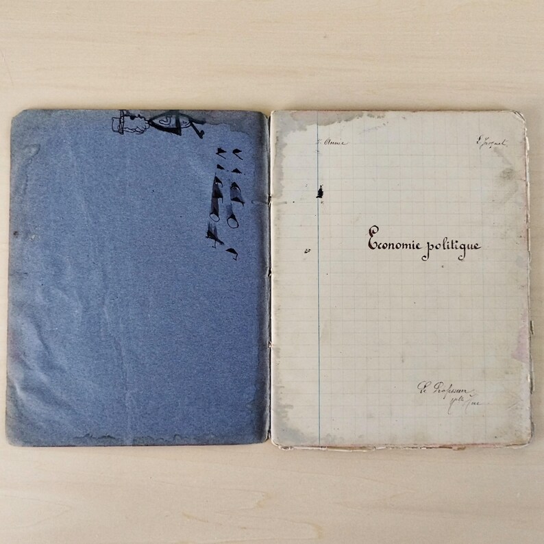 Vintage French Exercise Book, Vintage Exercise Book, Vintage School ...