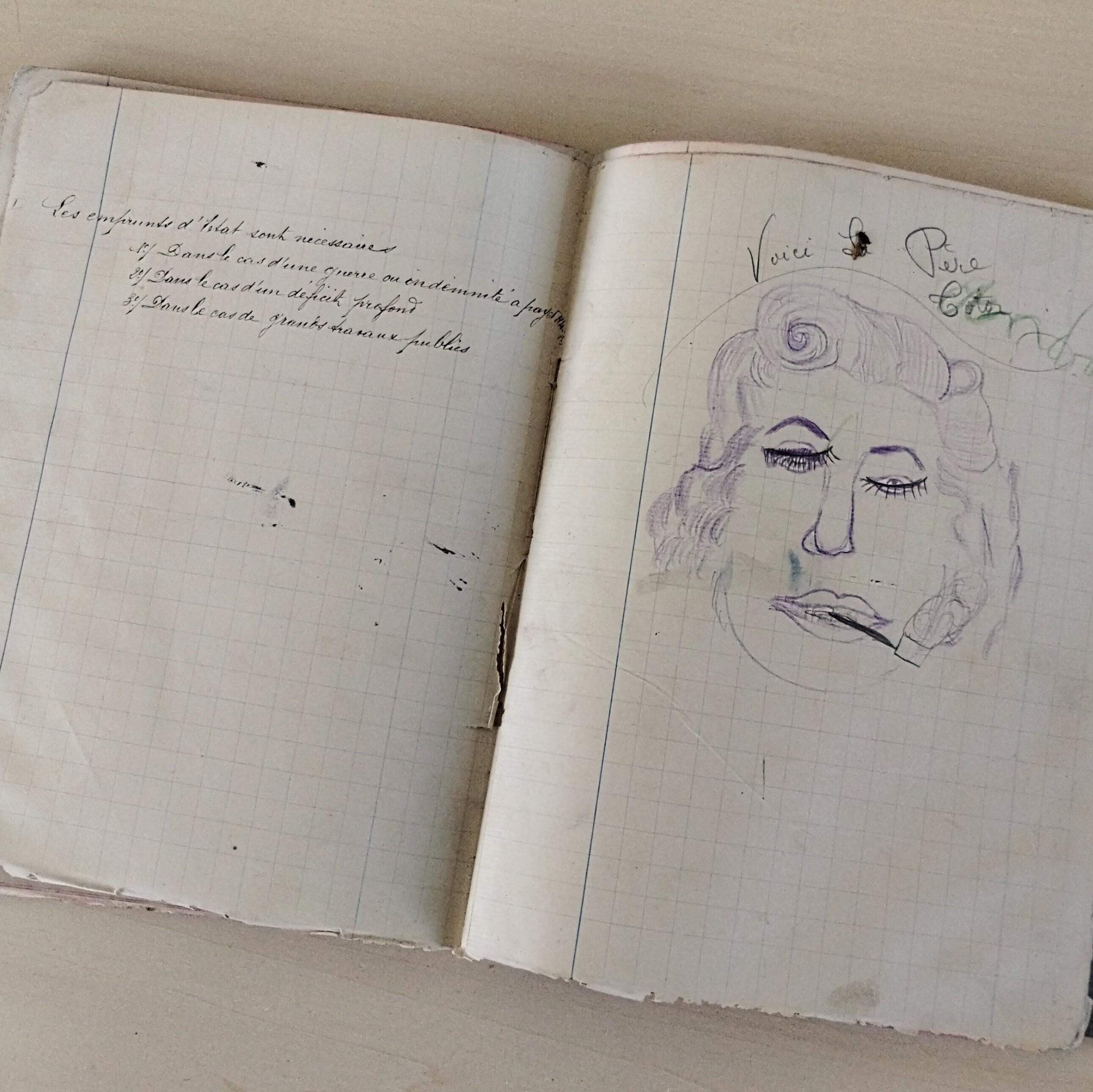 Vintage French Exercise Book, Vintage Exercise Book, Vintage School ...