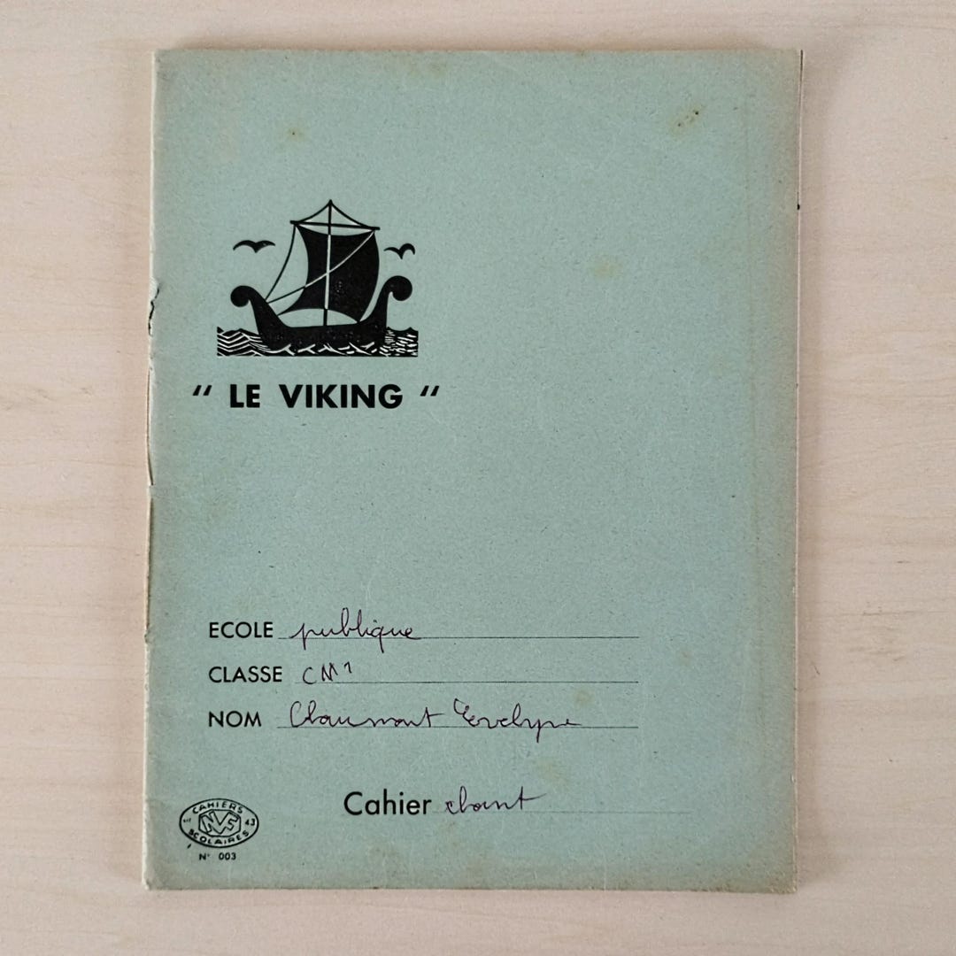 Vintage French Exercise Book, Vintage Exercise Book, Vintage School ...