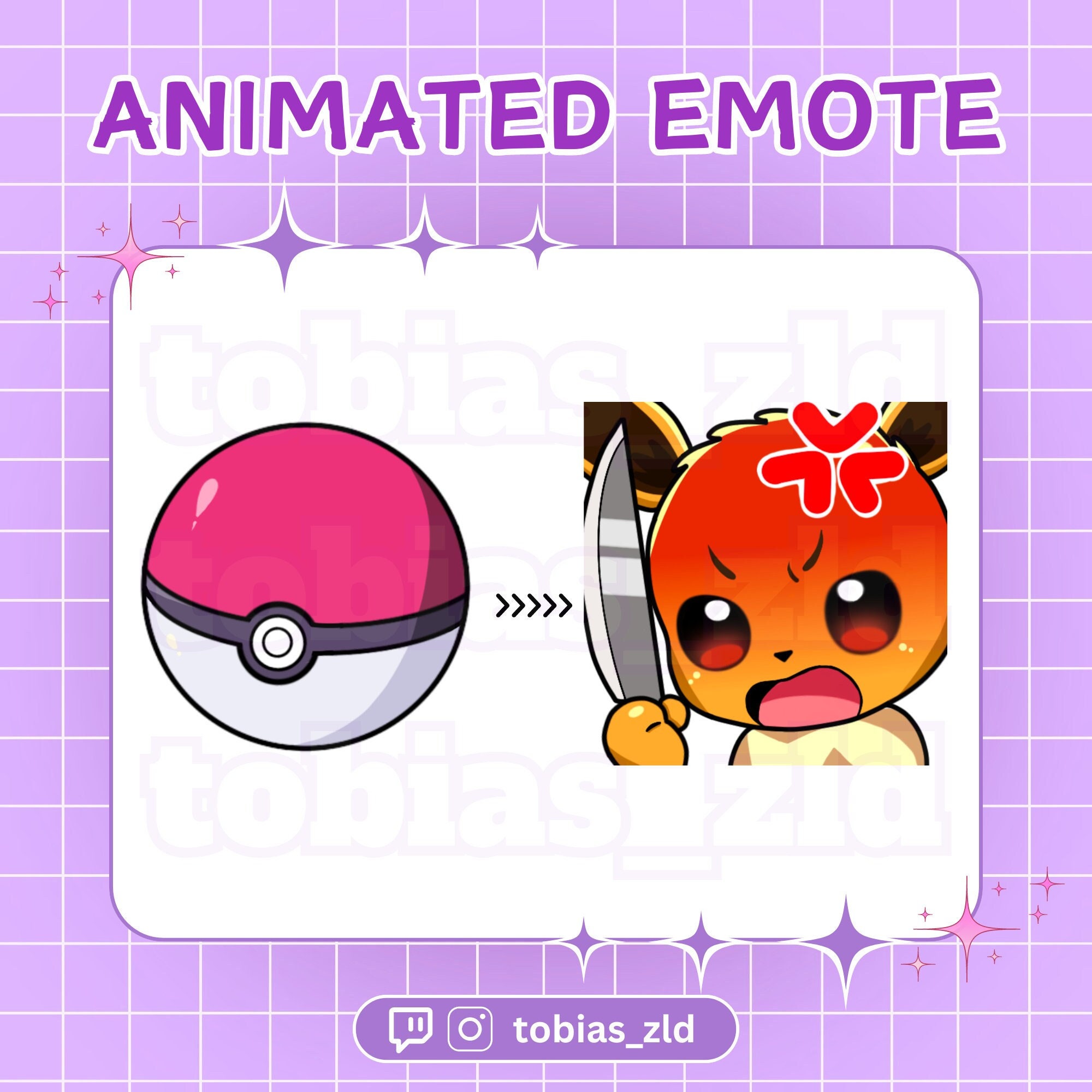 Pokemon Cute Funny Animated Angry Eevee Emote for Twitch/discord - Etsy