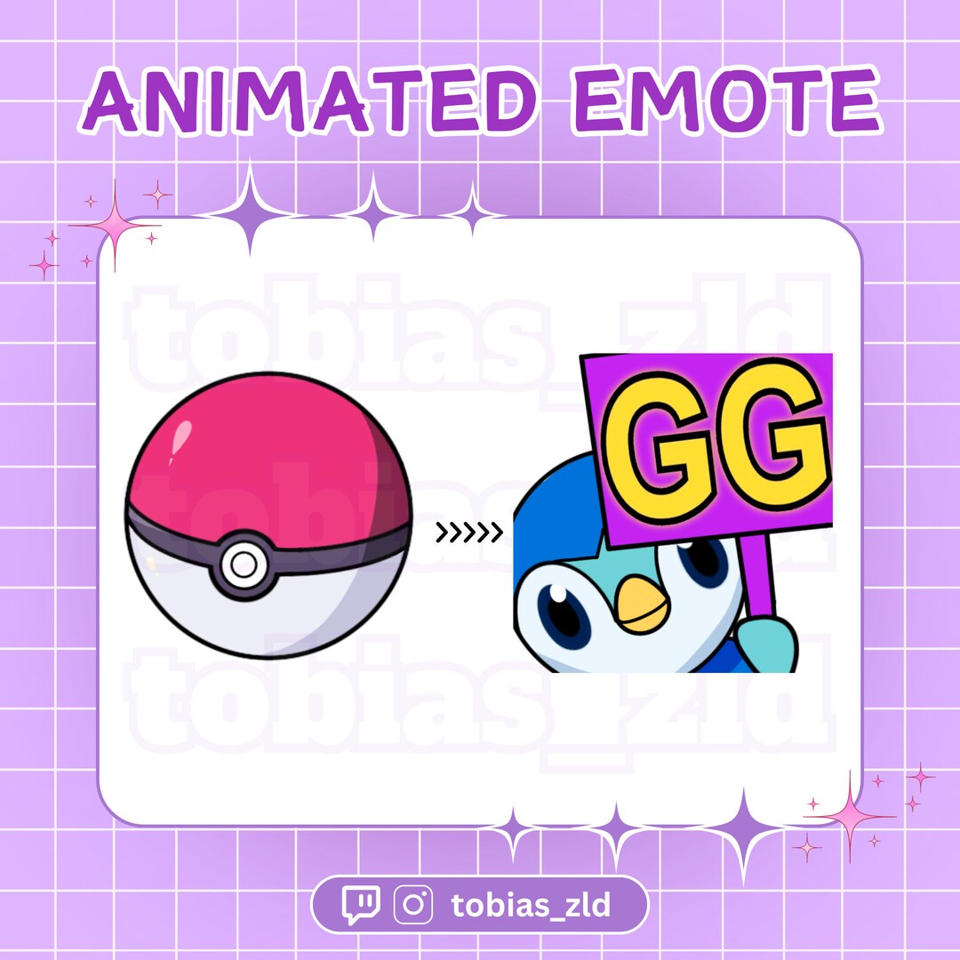 Pokemon Cute Funny Animated Piplup Emote for Twitch/discord - Etsy