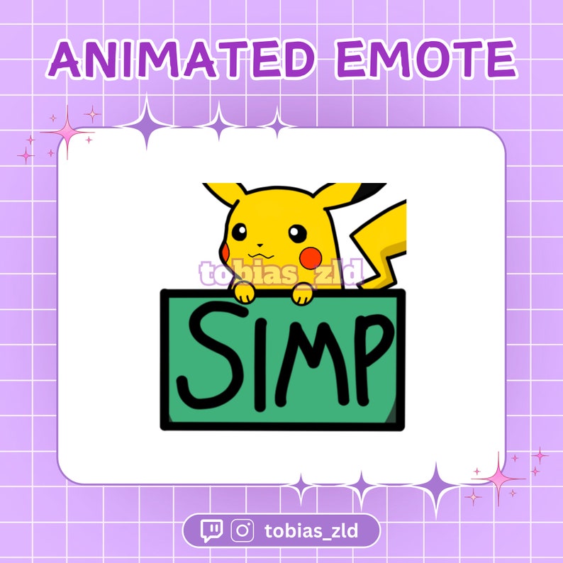 Pokemon Cute Funny Animated Emote for Twitch/discord, Pikachu Meme - Etsy
