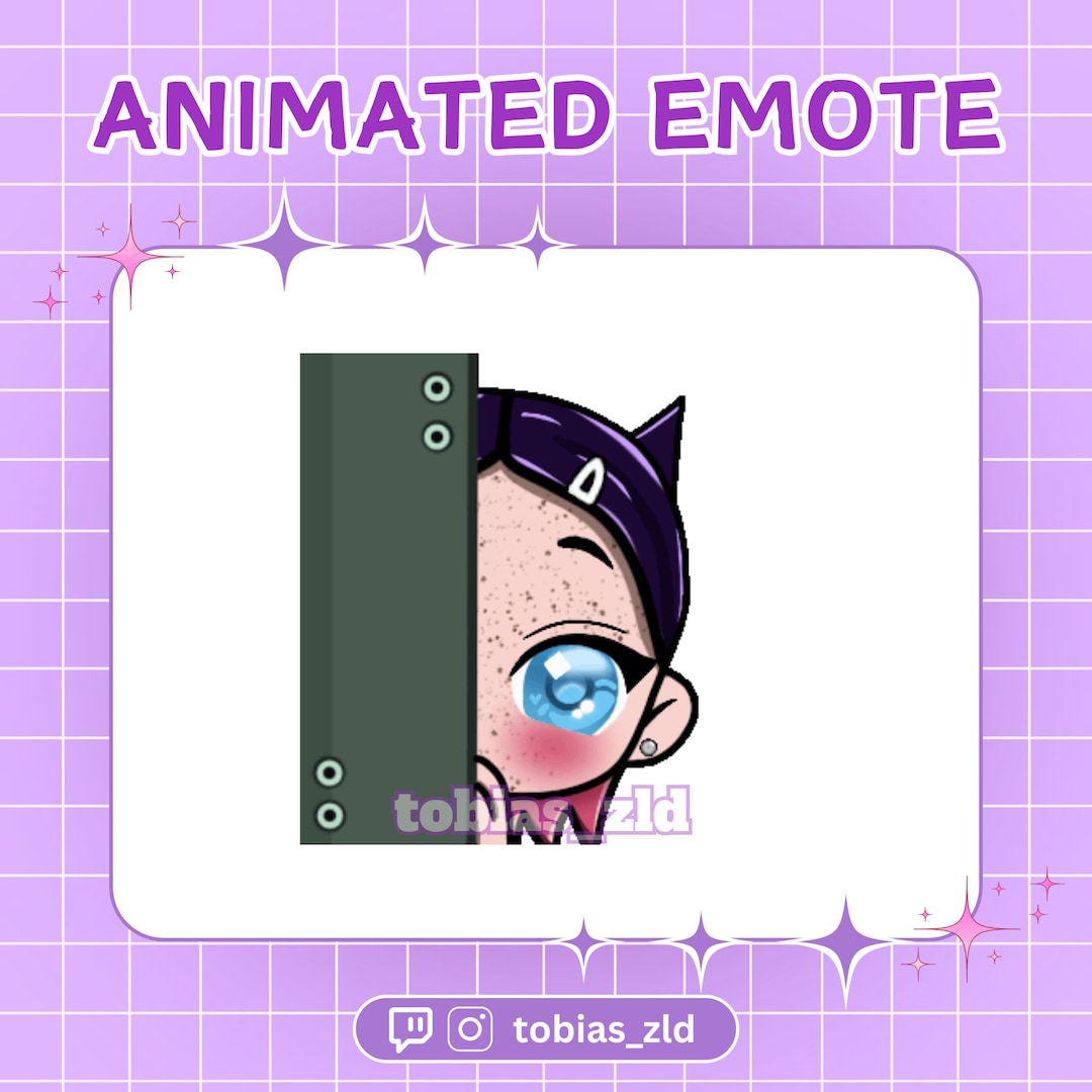 Clove Animated Peeking Emote, Twitch Emotes, Valorant Emotes - Etsy