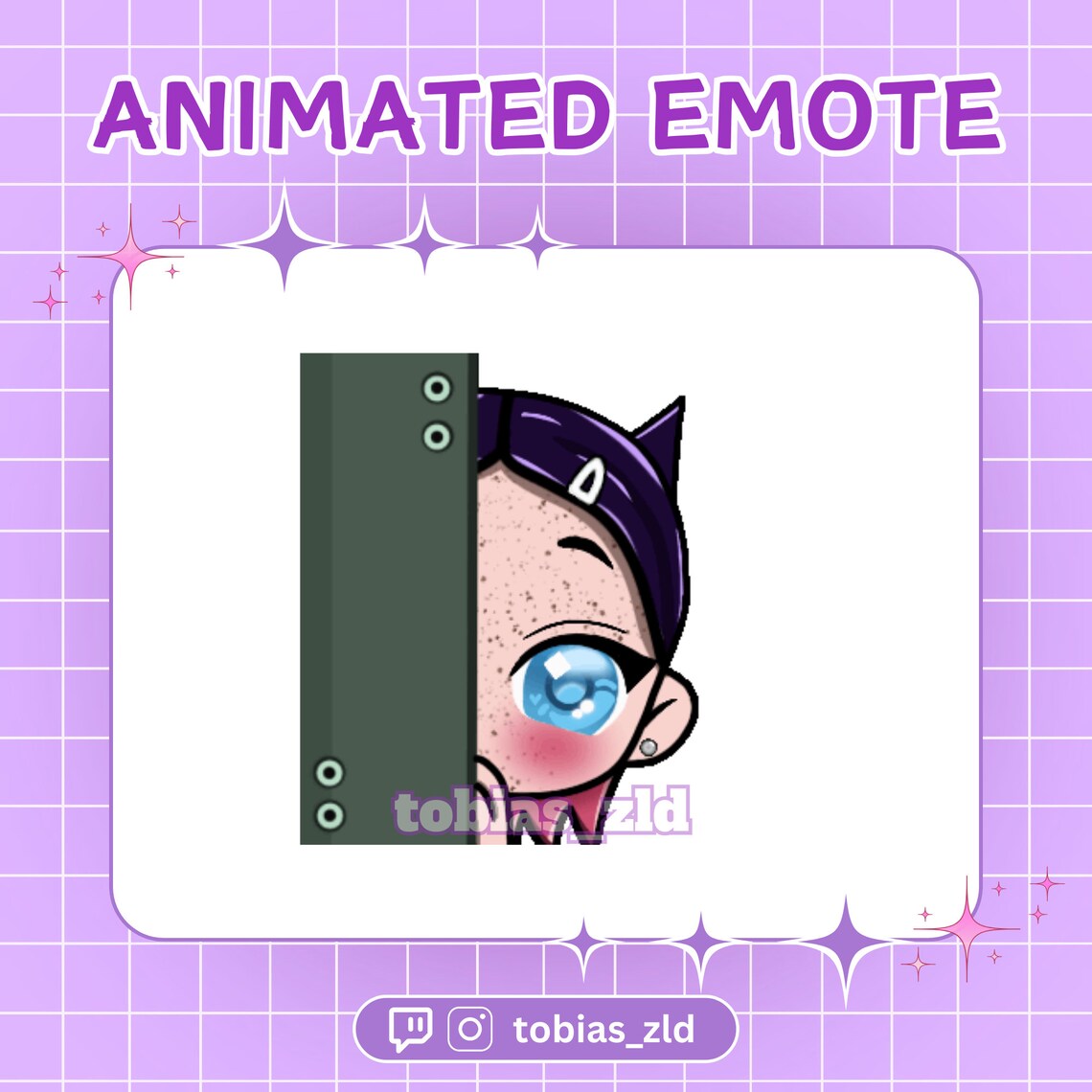 Clove Animated Peeking Emote, Twitch Emotes, Valorant Emotes - Etsy