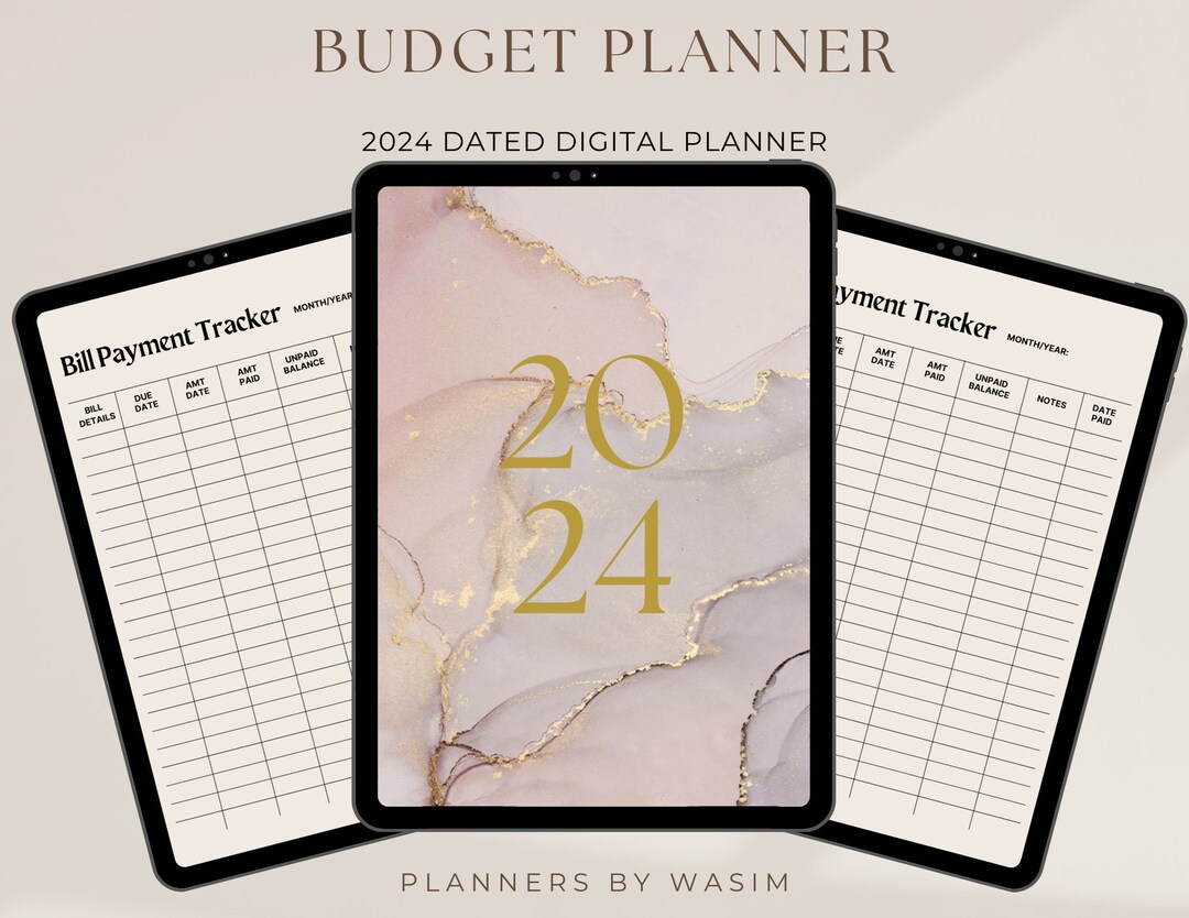 Digital Budget Planner, Digital Finance Planner, Paycheck Budget, Bi ...