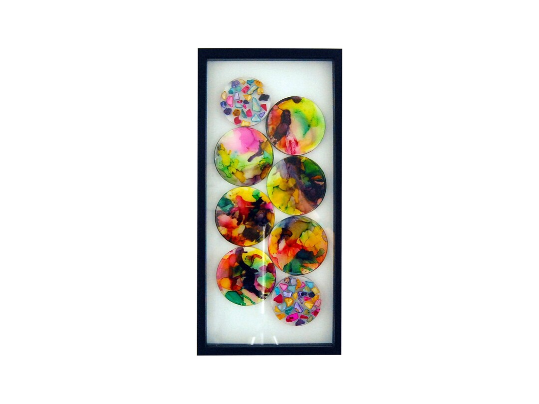 Collage of Color Resin Art - Etsy