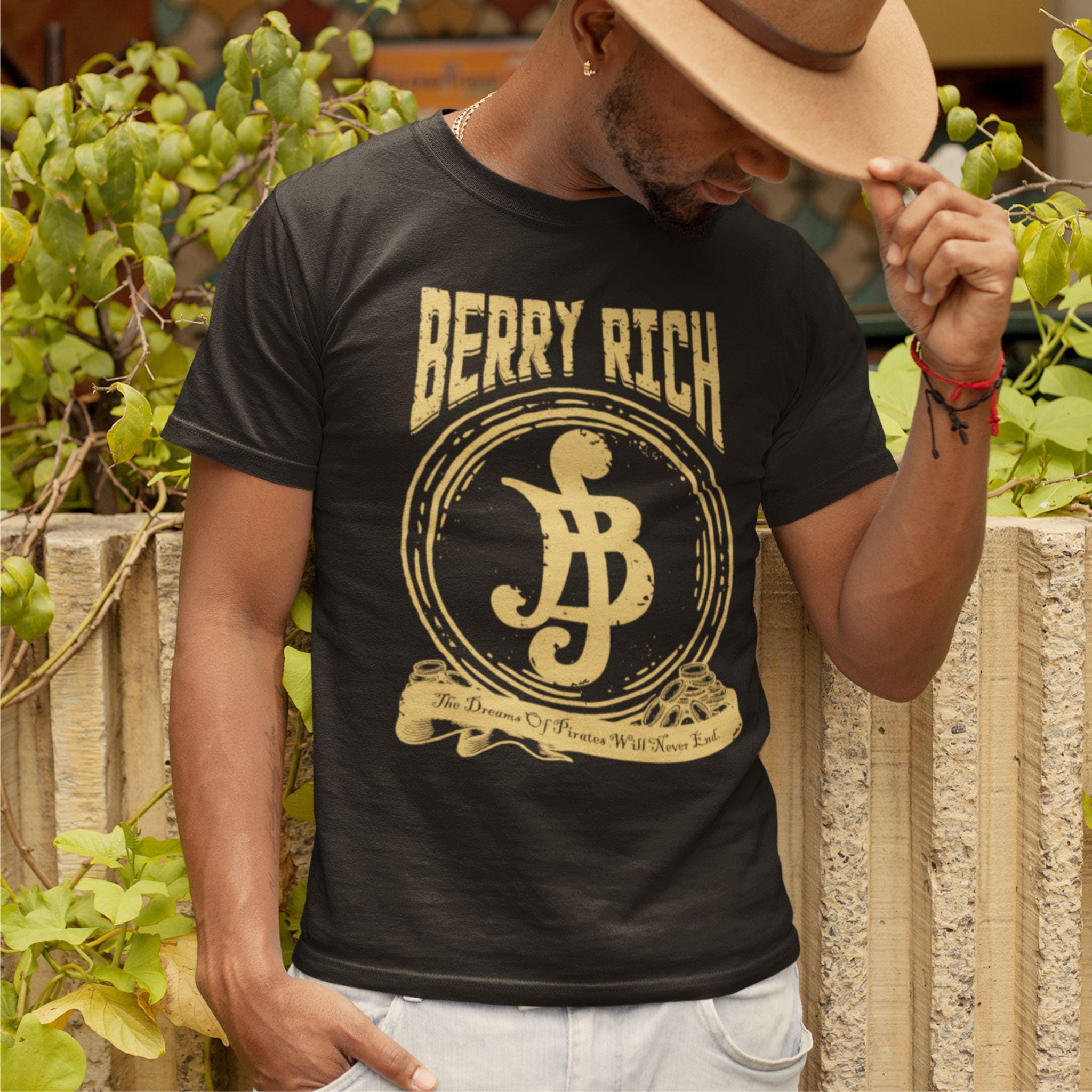 One Piece T-shirt, Berry Rich Pun Shirt, Pirate Coin Graphic Tee ...