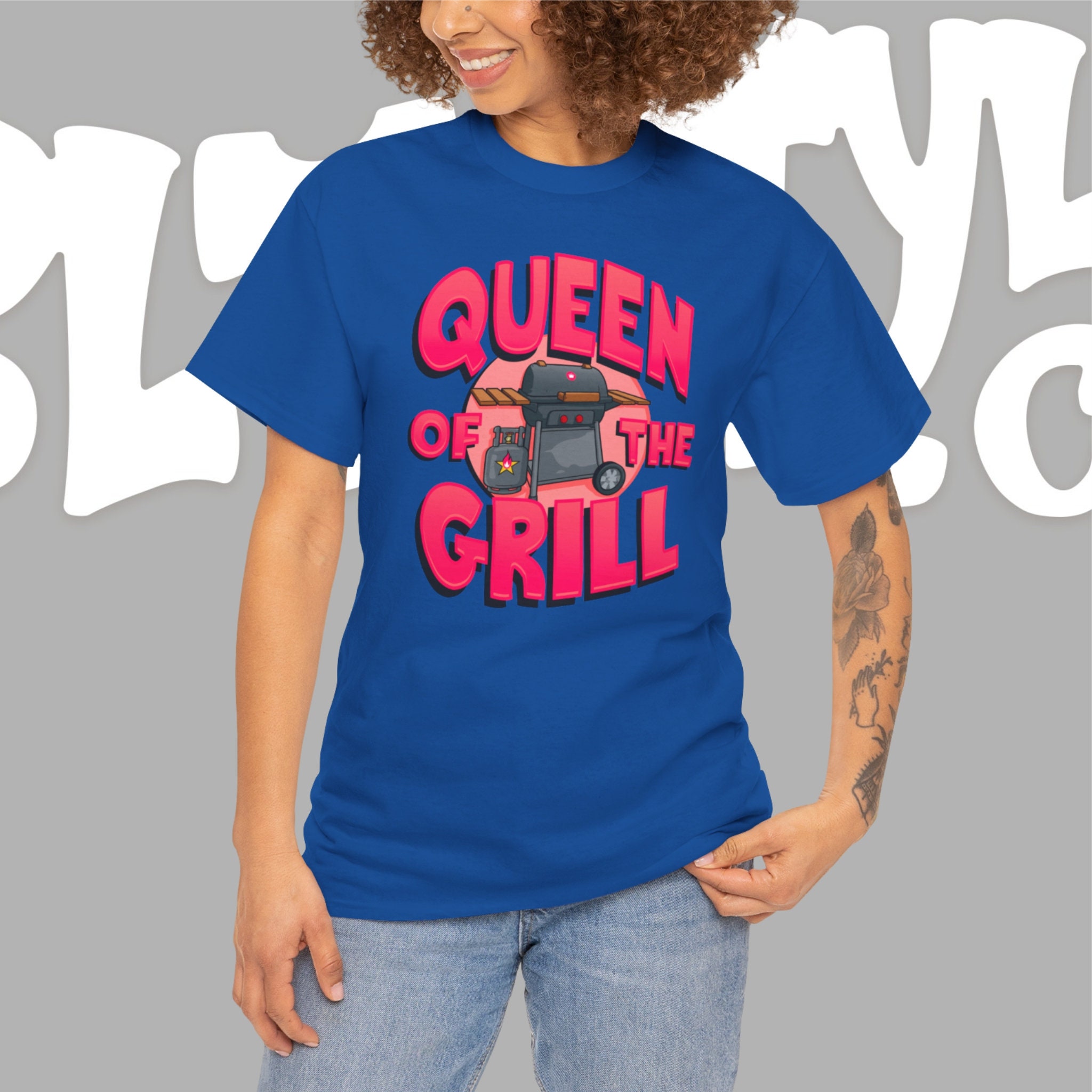 Barbecue Shirt Throwback 90s Animation Spoof Themed Queen of the Grill ...