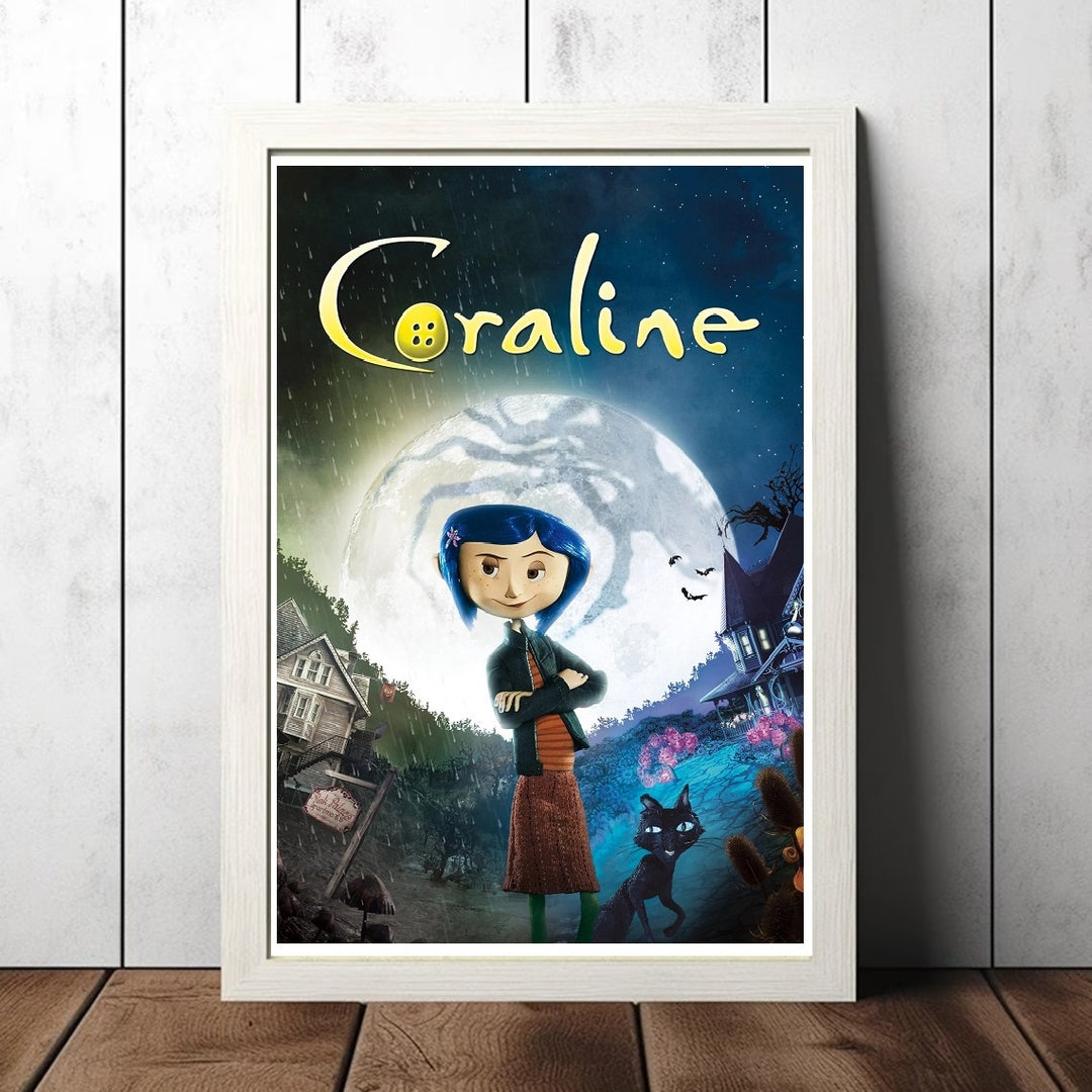 Coraline (2009) Movie Film Cover Canvas Poster Printing, Classic Movie ...