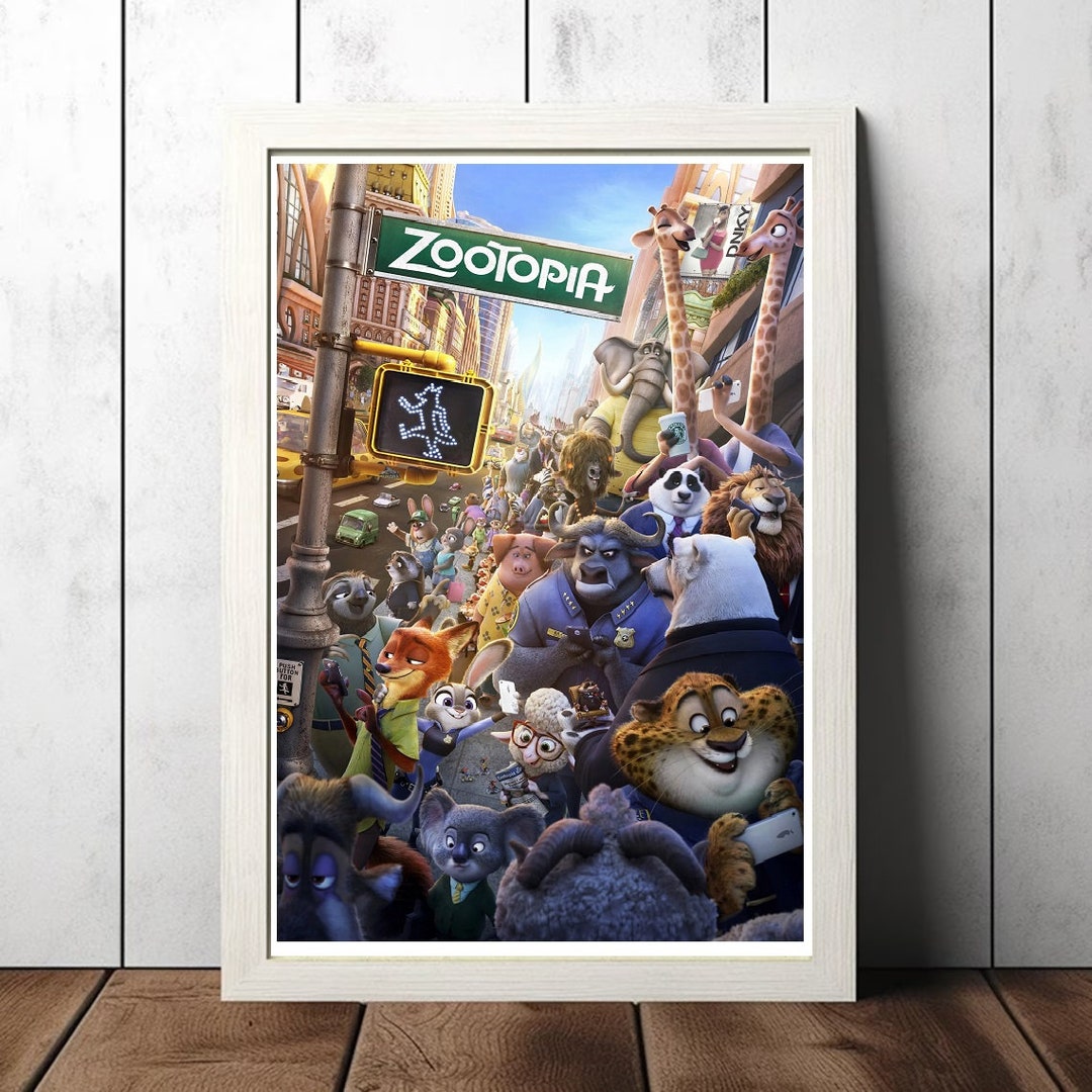 Zootopia (2016) Movie Film Poster, Canvas Poster Printing Classic Movie ...