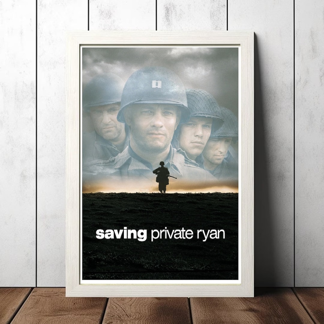 Saving Private Ryan (1998) Movie Film Poster, Canvas Poster Printing ...