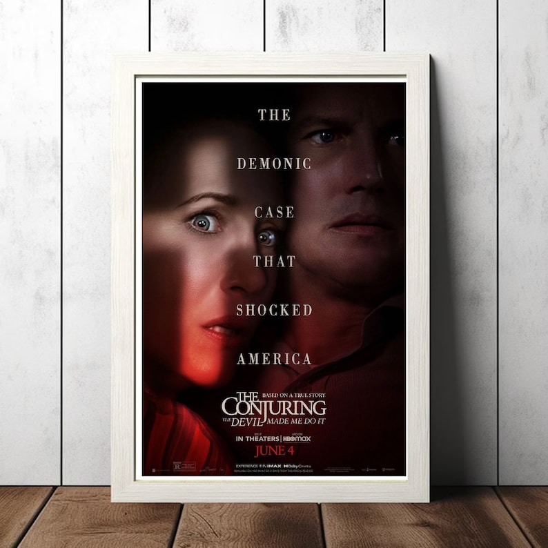 The Conjuring the Devil Made Me Do It 2022 Movie Film Poster, Canvas ...