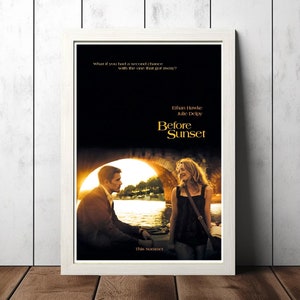 Before Sunset (2004) Movie Film Poster, Canvas Poster Printing, Classic ...