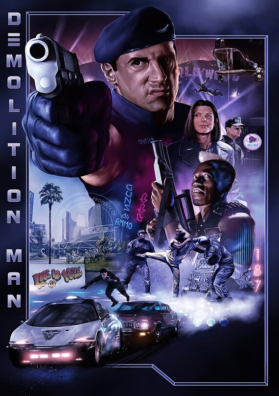 Demolition Man Poster Art