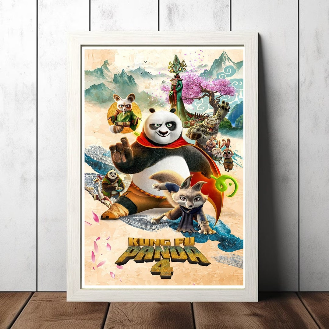 Kung Fu Panda 4 (2024) Movie Film Poster, Canvas Poster Printing ...