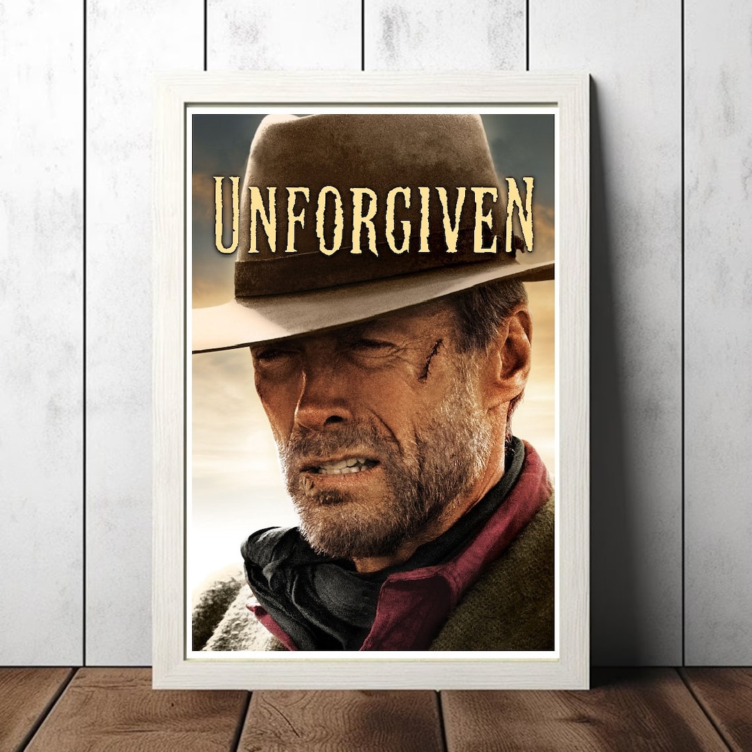 Unforgiven (1992) Movie Film Poster, Canvas Poster Printing, Classic ...