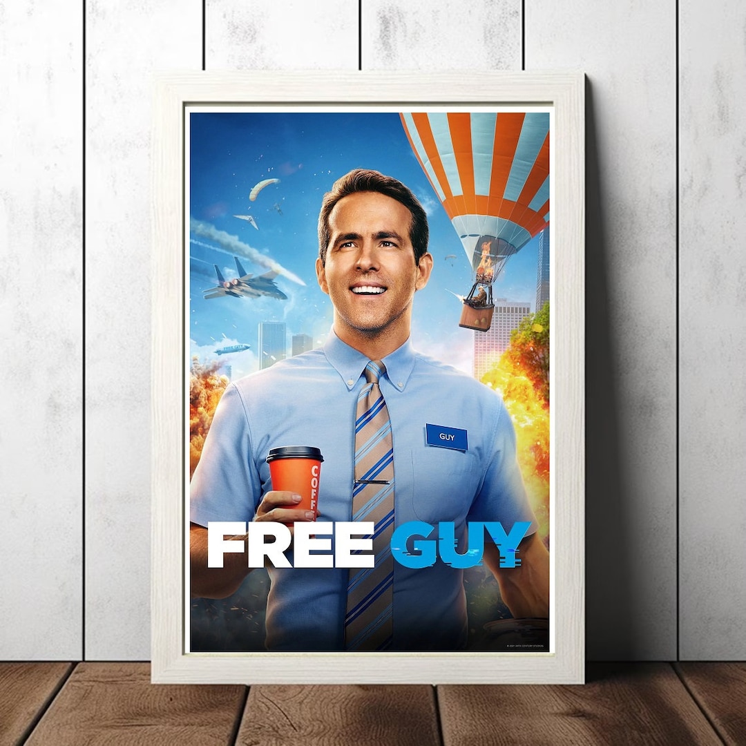 Free Guy (2021) Movie Film Poster Canvas Poster Printing, Classic Movie ...