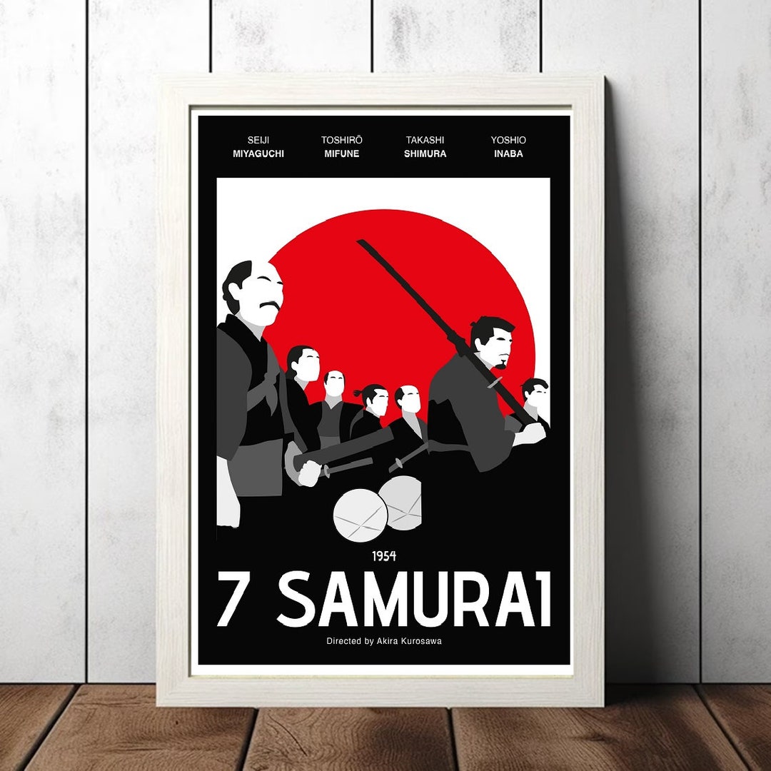 Seven Samurai (1954) Movie Film Poster Canvas Poster Printing, Classic ...