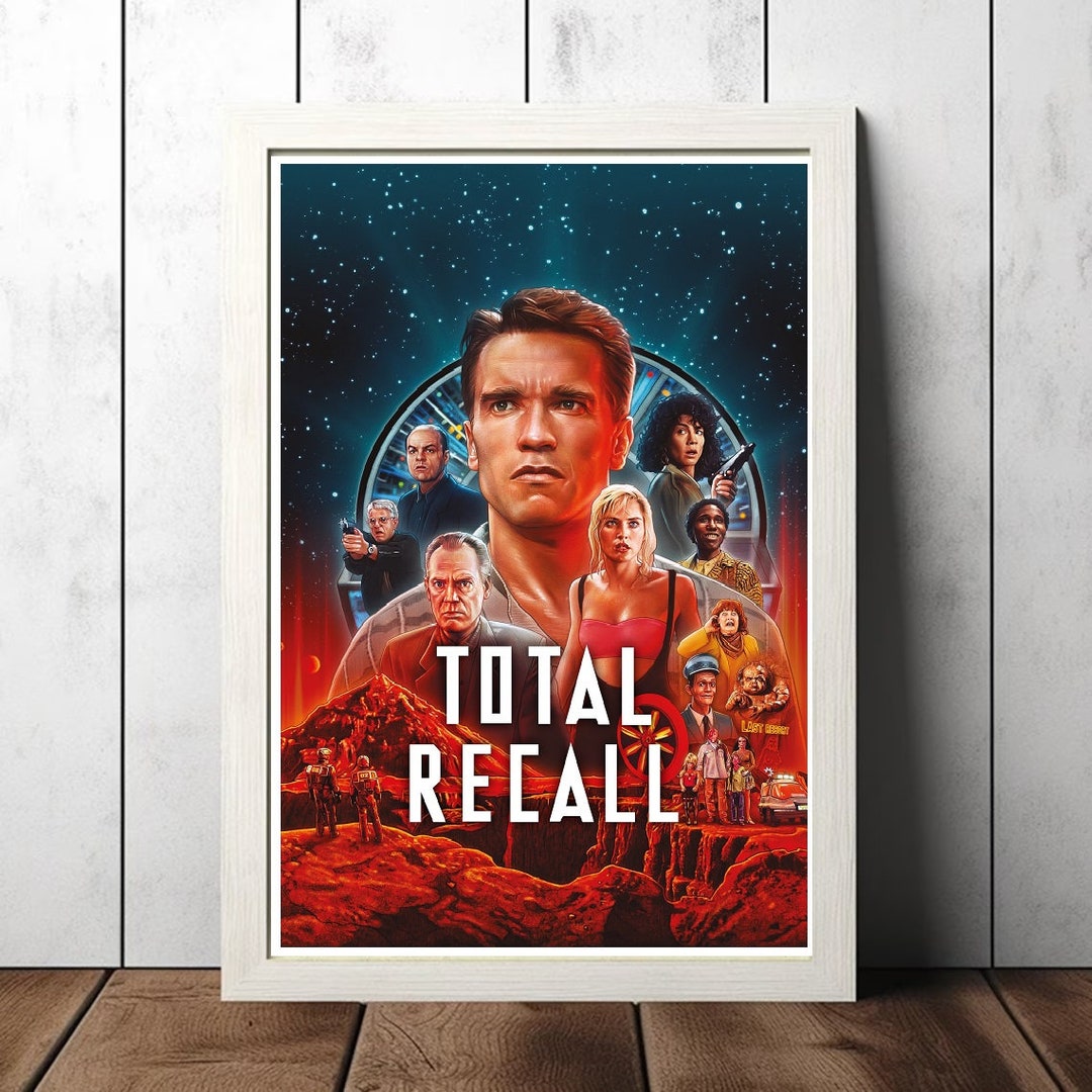 Total Recall (1990) Movie Film Poster, Canvas Poster Printing Classic ...