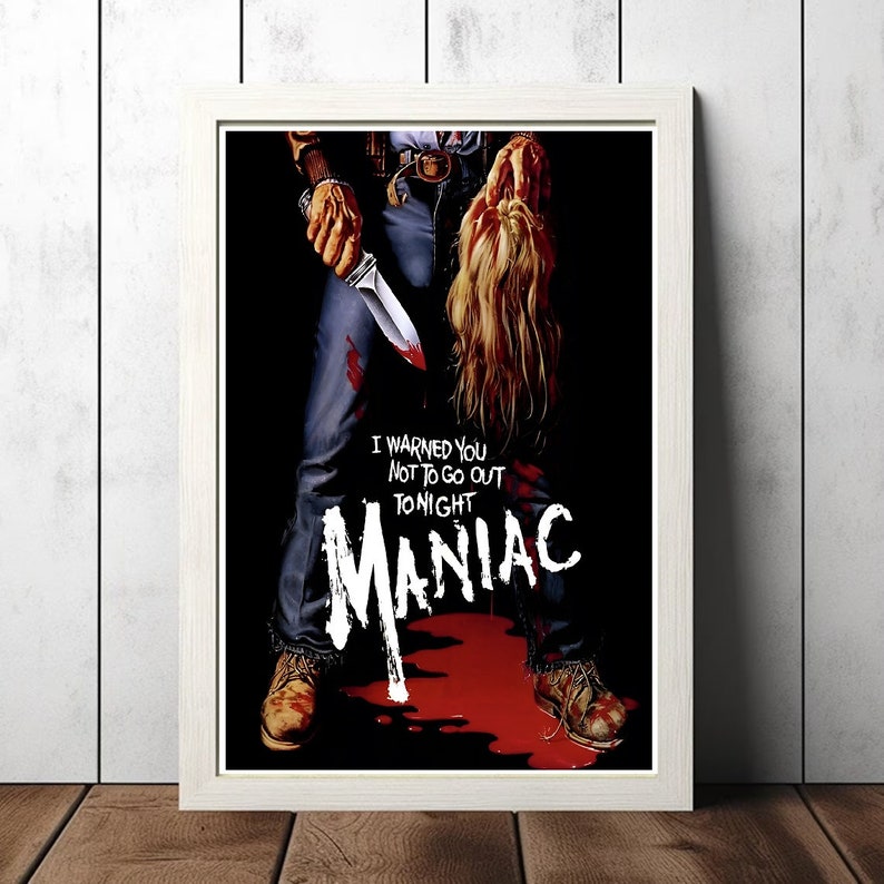 Maniac 1980 Movie Film Poster, Canvas Poster Printing, Classic Movie ...