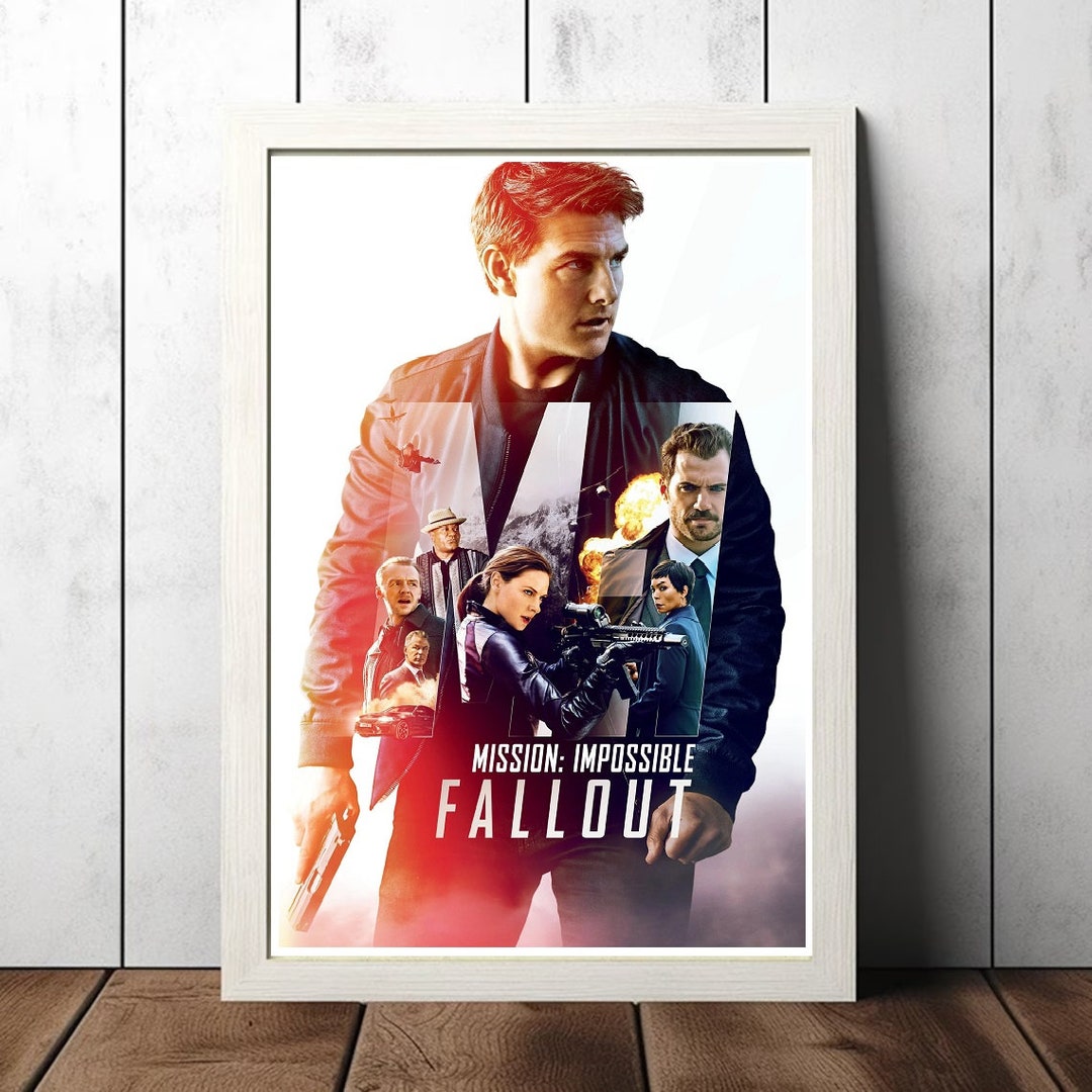 Mission Impossible Fallout Movie Poster, Classic Film Wall Art, Room ...
