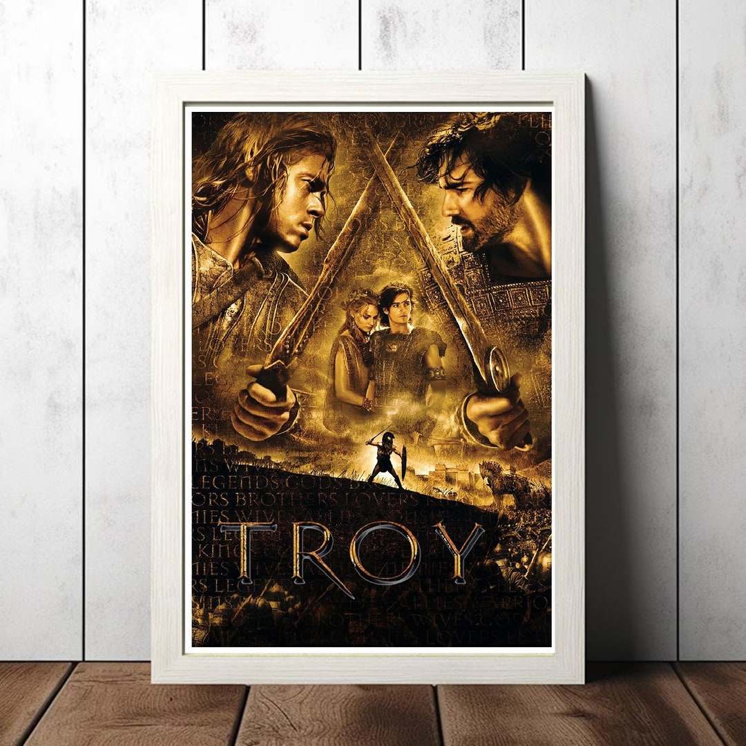 Troy Movie Poster, Classic Film Canvas Wall Art - Etsy