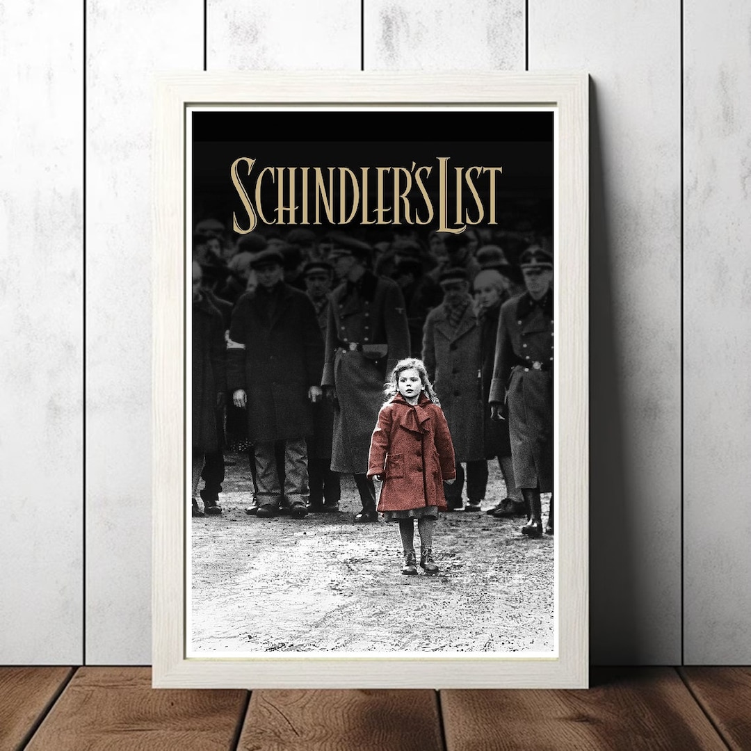 Schindlers List Movie Film Poster, Canvas Poster Printing, Classic ...