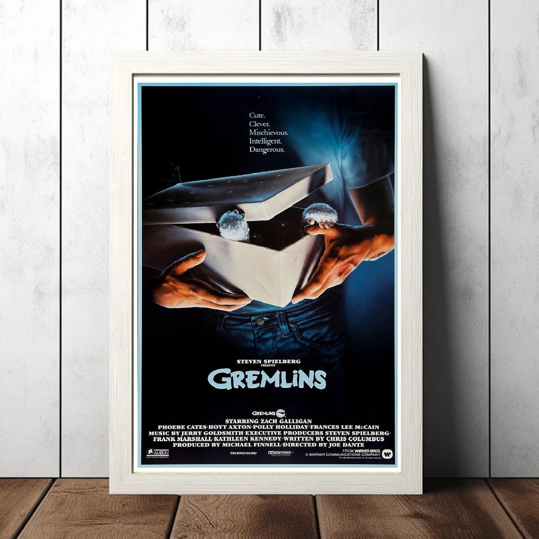 Gremlins 1984 Movie Film Poster, Canvas Poster Printing Classic Movie ...