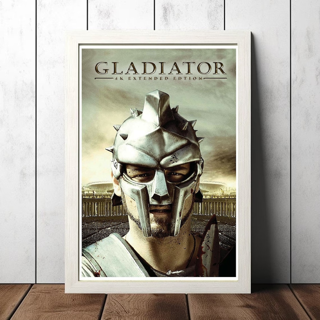 Gladiator (2000) Movie Film Cover Canvas Poster Printing, Classic Movie ...