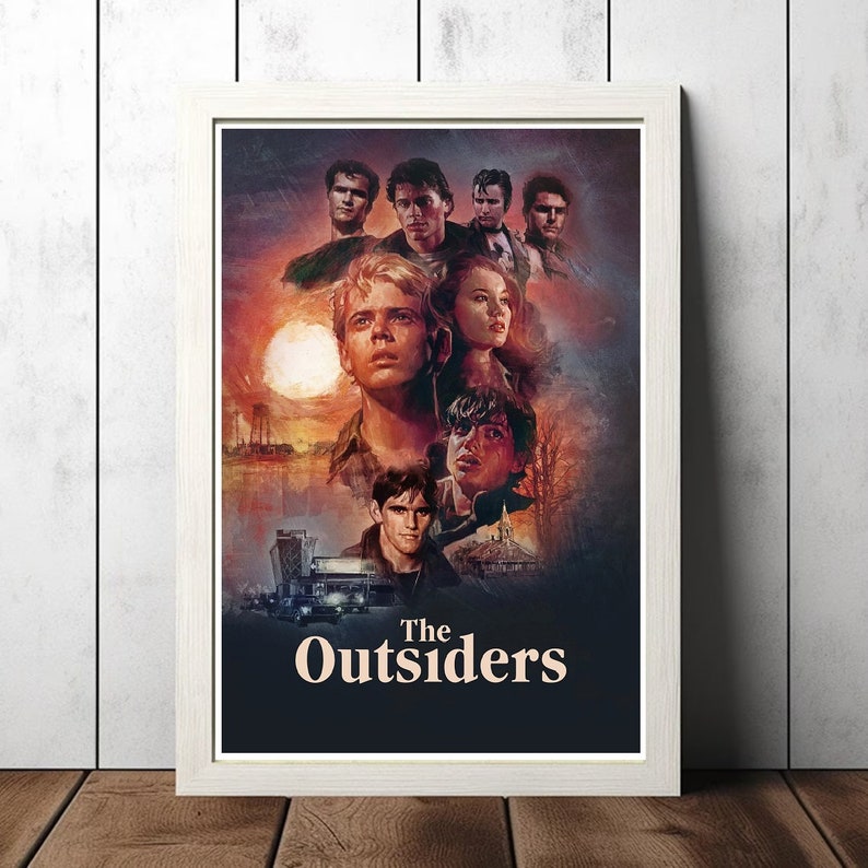 The Outsiders 1983 Movie Film Poster, Canvas Poster Printing Classic ...