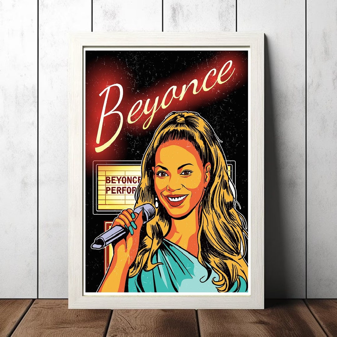 Affiche de film de chanteuse pop star de Beyoncé, impression d'affiche ...