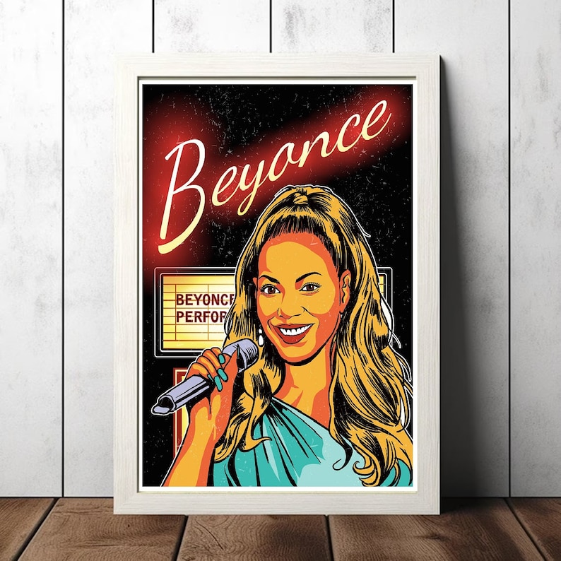 Beyonce Performance Singer Pop Star Movie Film Poster, Canvas Poster ...