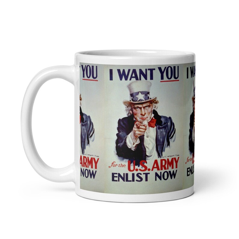 Retro Coffee Mug Uncle Sam - Etsy