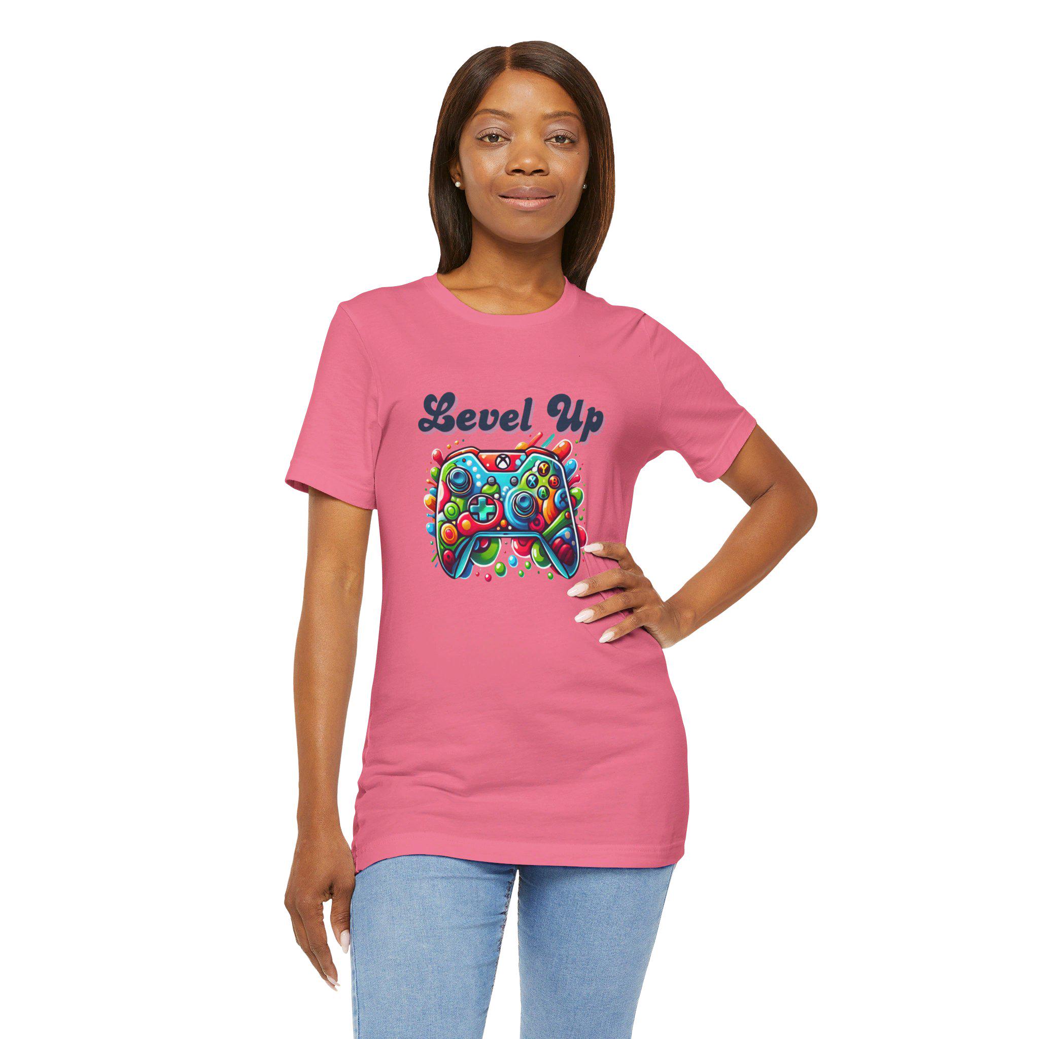 Level up controller X, Gamers, Gamer T-shirt, Console Gaming, Video ...