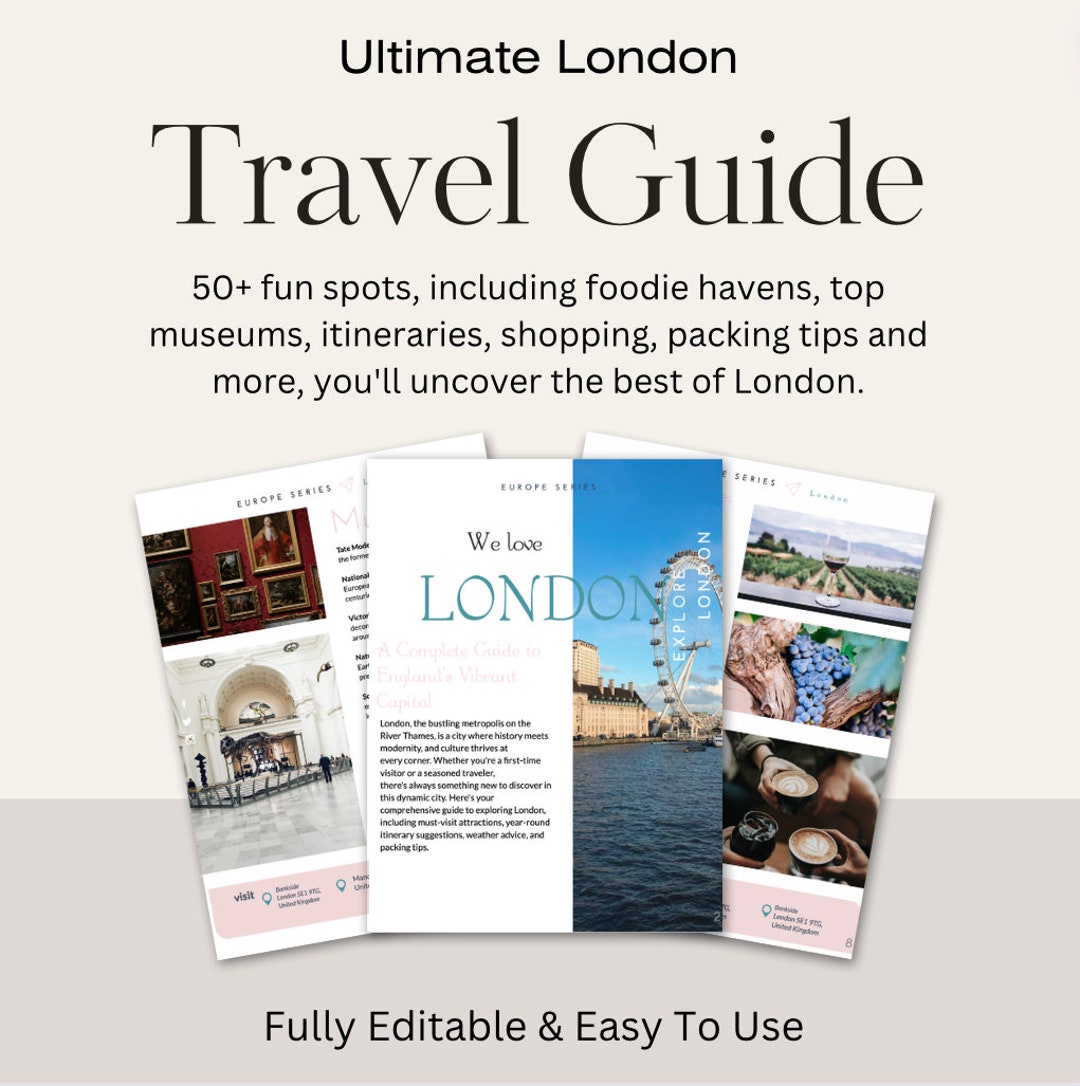 Ultimate London Travel Guide - Etsy