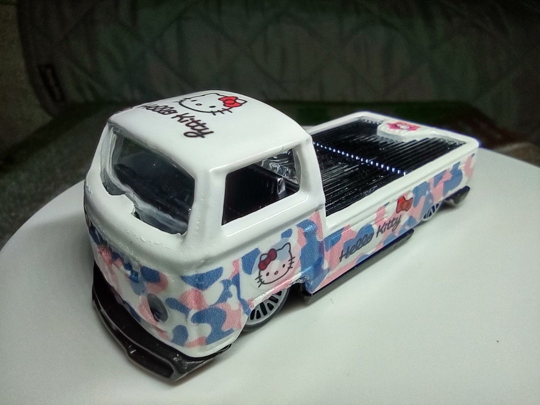 Hello Kitty Volkswagen T2 Pickup Loose Diecast Unspun Best Hot Wheels ...