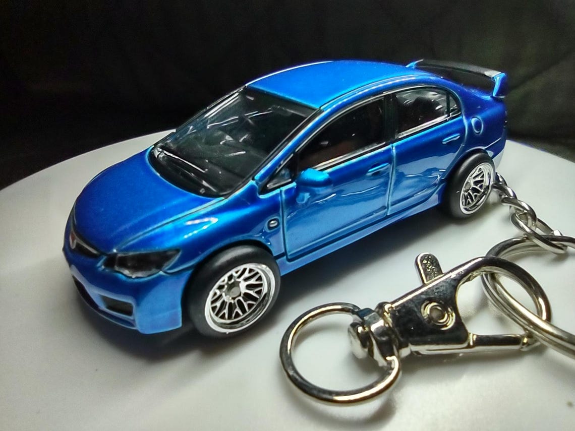 Honda Civic Type R Keychain Diecast Hot Wheels Matchbox Gift Wife ...