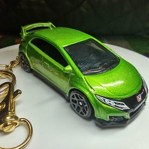 Honda Civic Type R Green Car Custom Keychain Mugen Birthday Day Gift ...