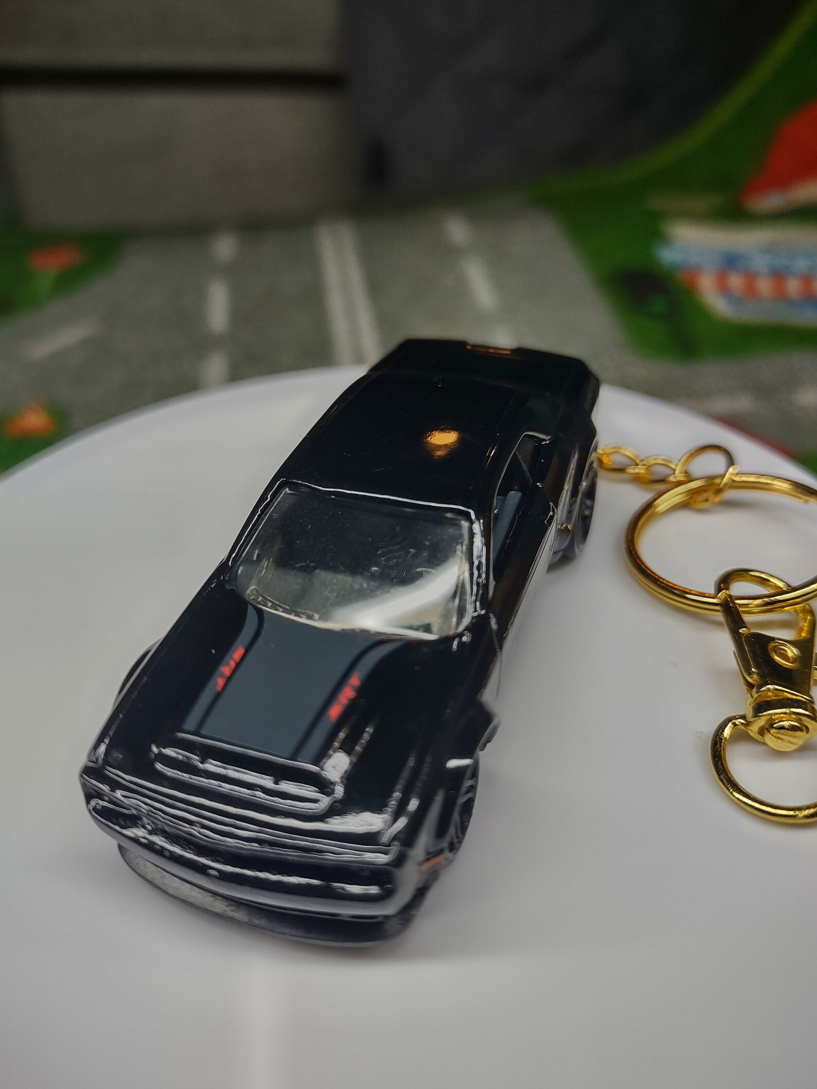 Black Dodge Challenger SRT Demon Car Mopar Custom Keychain RARE ...