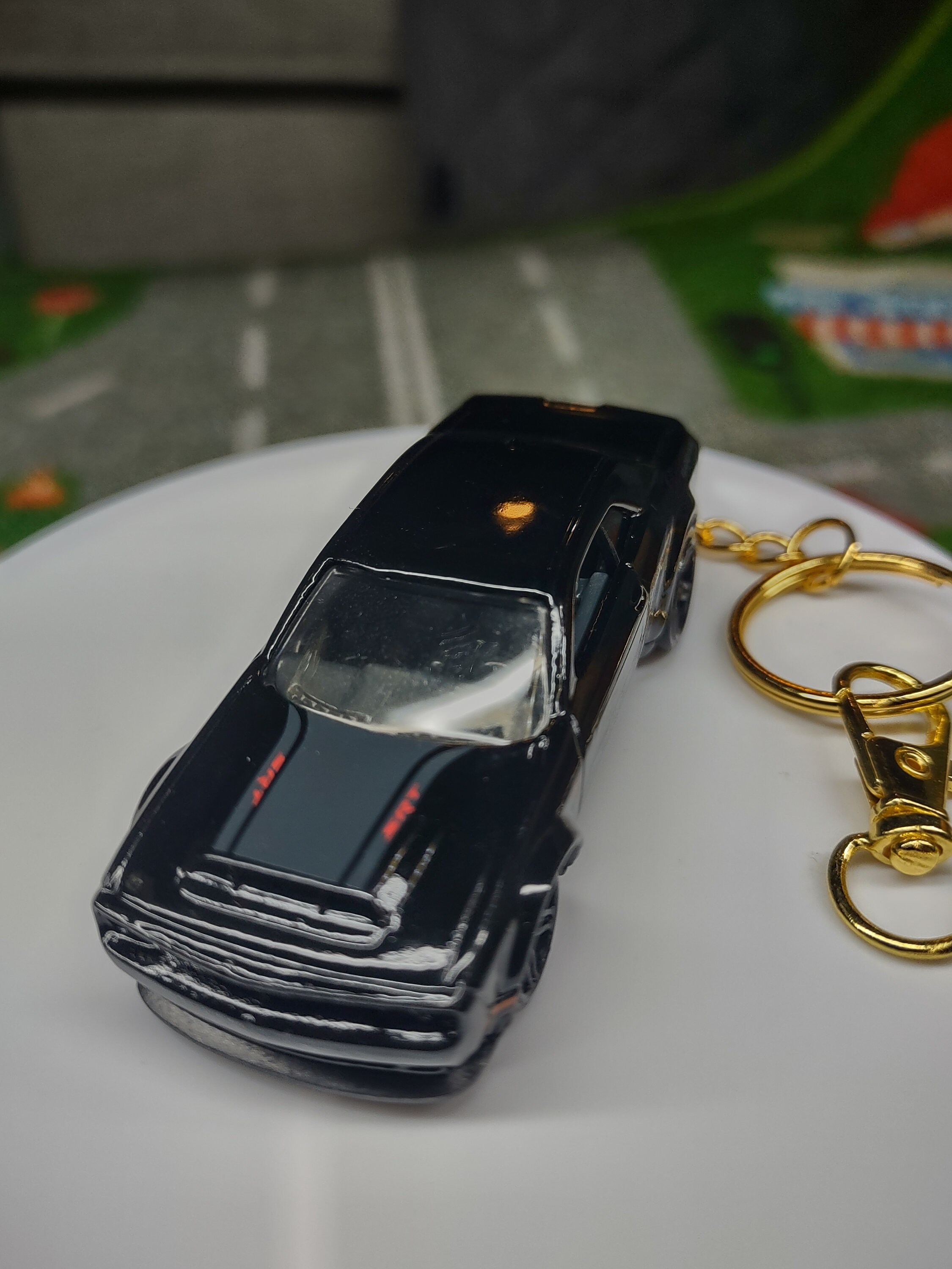 Black Dodge Challenger SRT Demon Car Mopar Custom Keychain RARE ...
