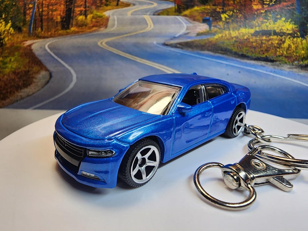 2018 Dodge Charger Blue Custom Diecast Keychain Gift Birthday Cake ...
