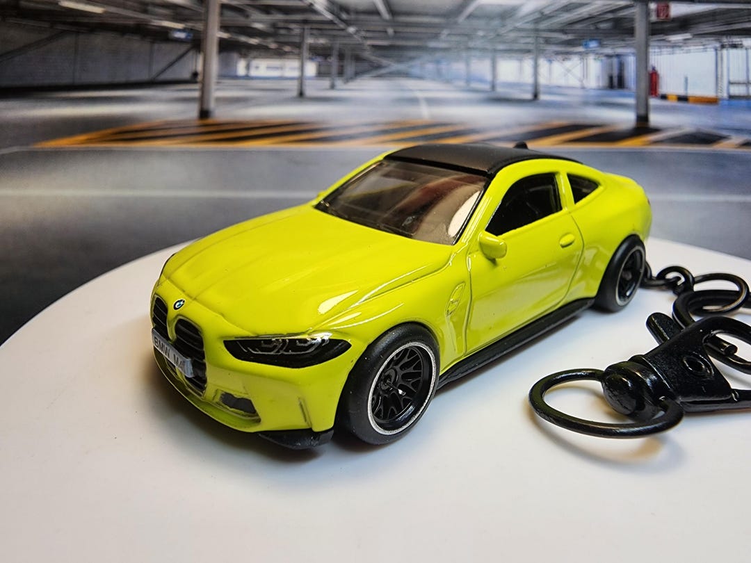 BMW M4 Yellow Diecast Keychain Gift Husband Birthday Boyfriend Son ...