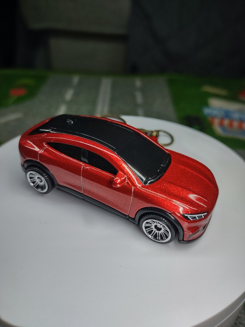Ford Mustang Mach E Car EV Custom Diecast Keychain Gift Hot Wheels ...
