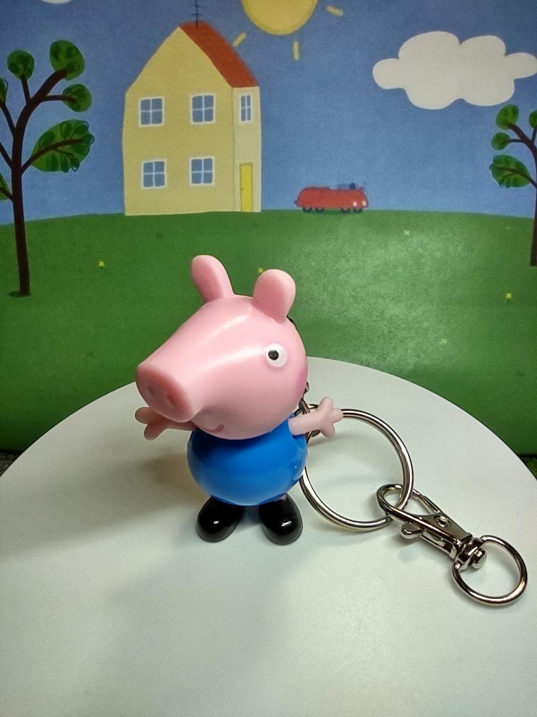 Peppa Pig George Pig Keychain School Bookbag Action Figure Gift Son ...