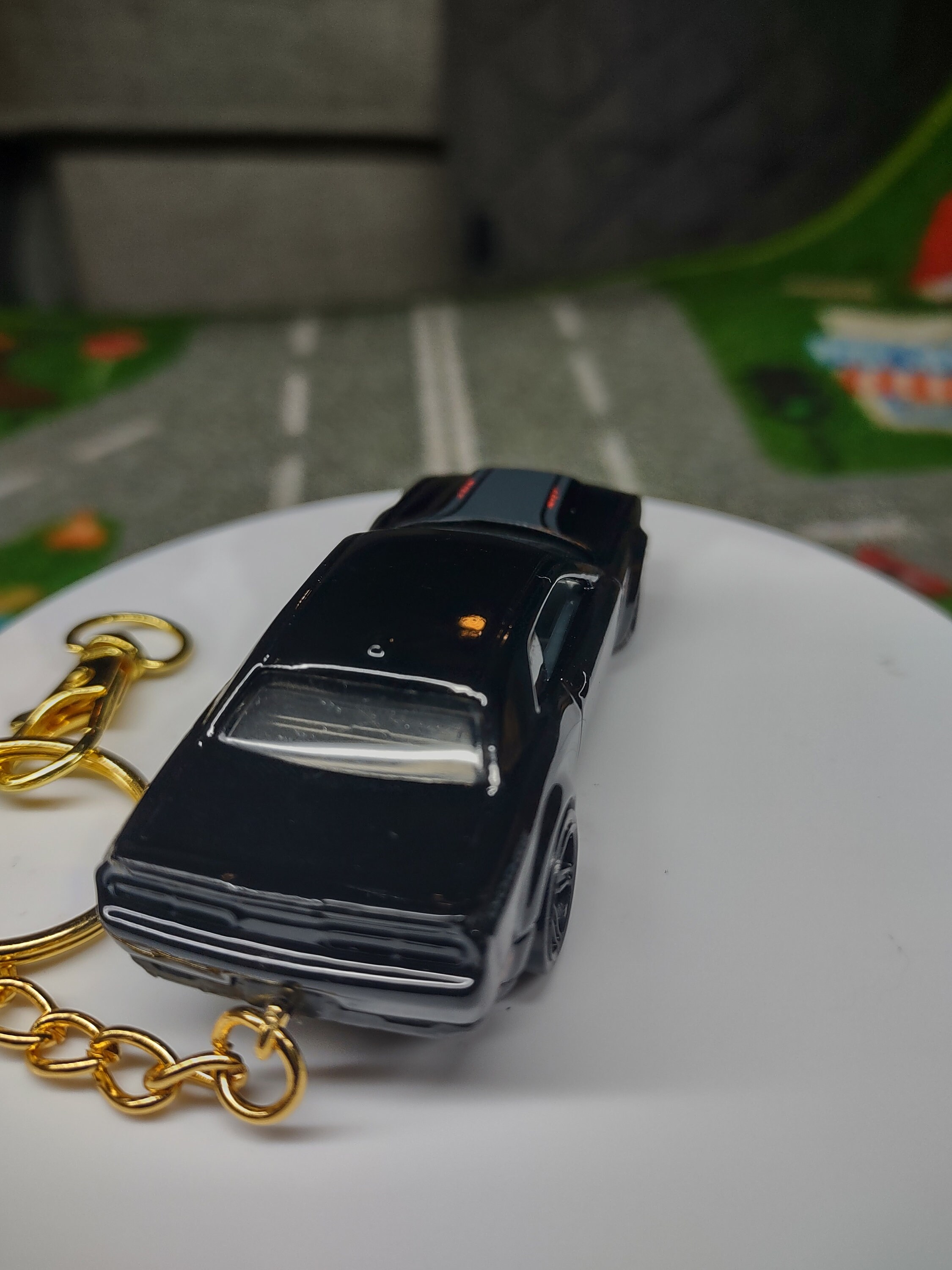 Black Dodge Challenger SRT Demon Car Mopar Custom Keychain RARE ...