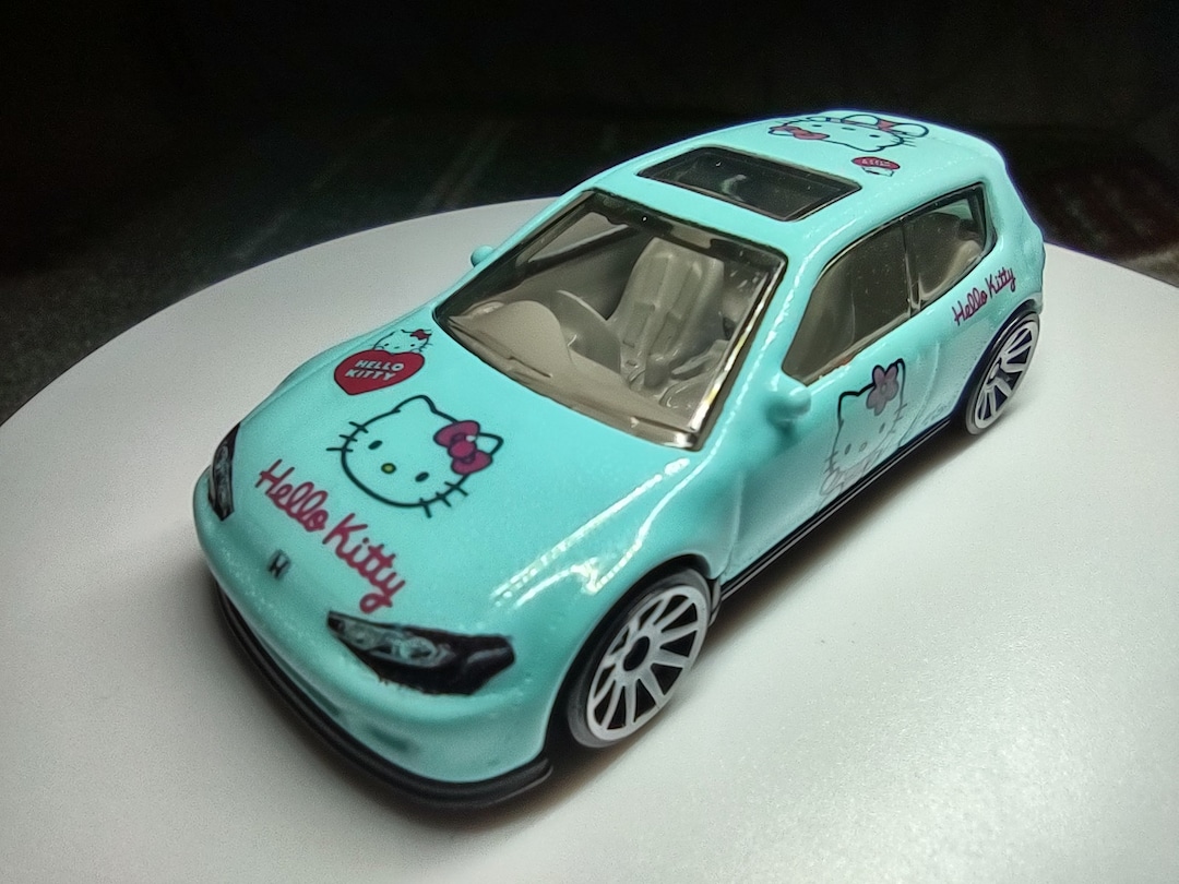 Hello Kitty Honda Civic Eg Loose Diecast Unspun Custom Best Hot Wheels ...