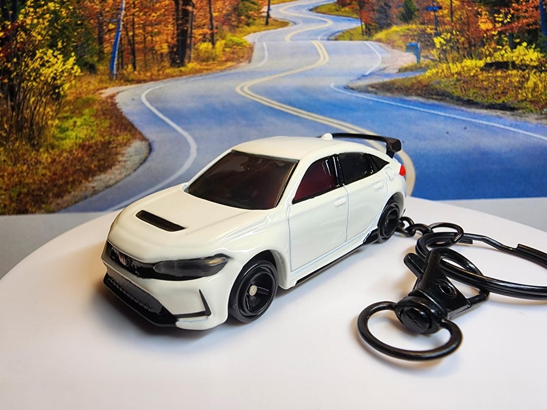 Honda Civic Type R Custom Keychain Rare Handmade Gift Diecast Model ...