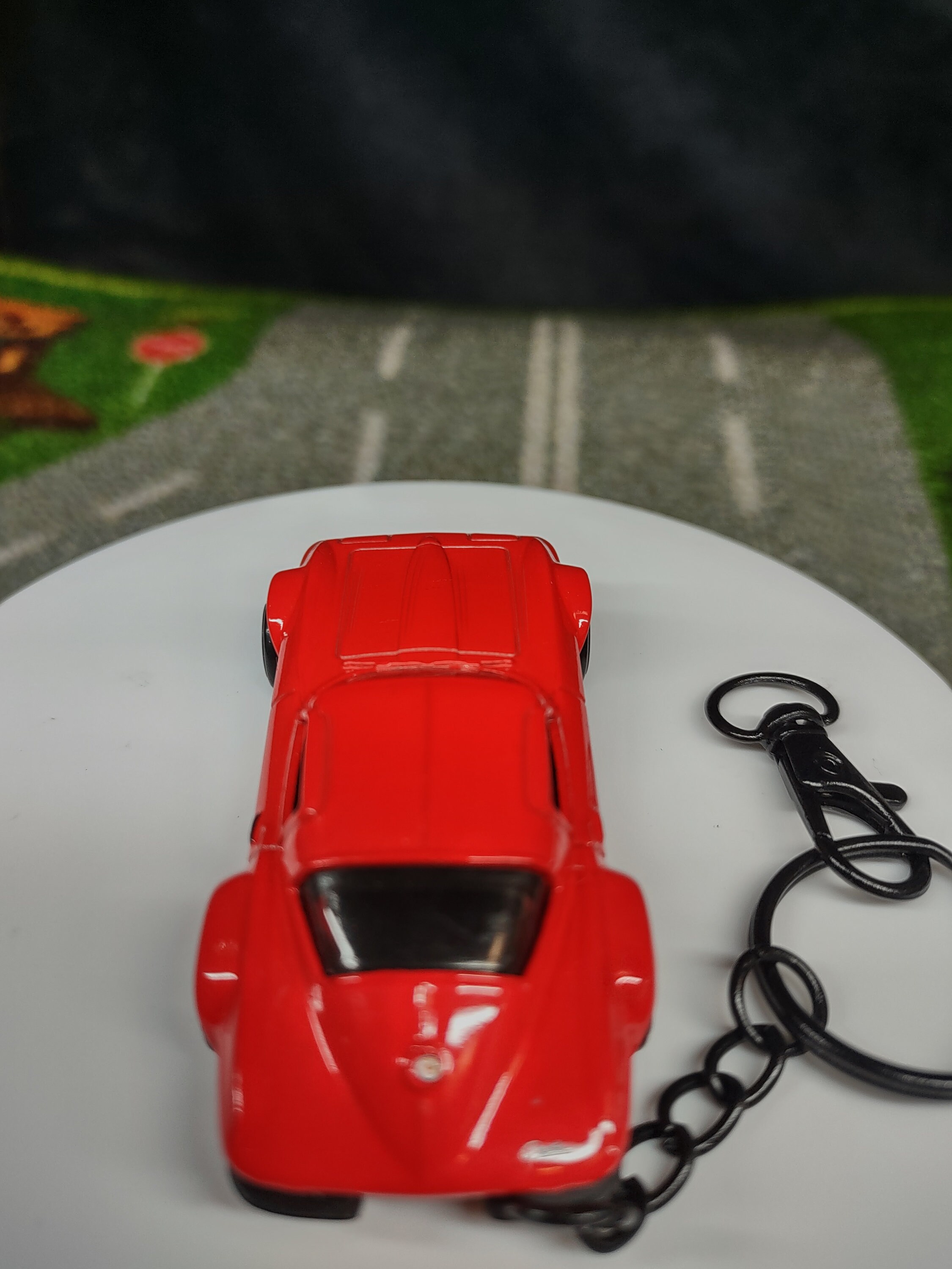Custom Corvette Stingray Red Car Keychain Performance Toy Chevrolet ...